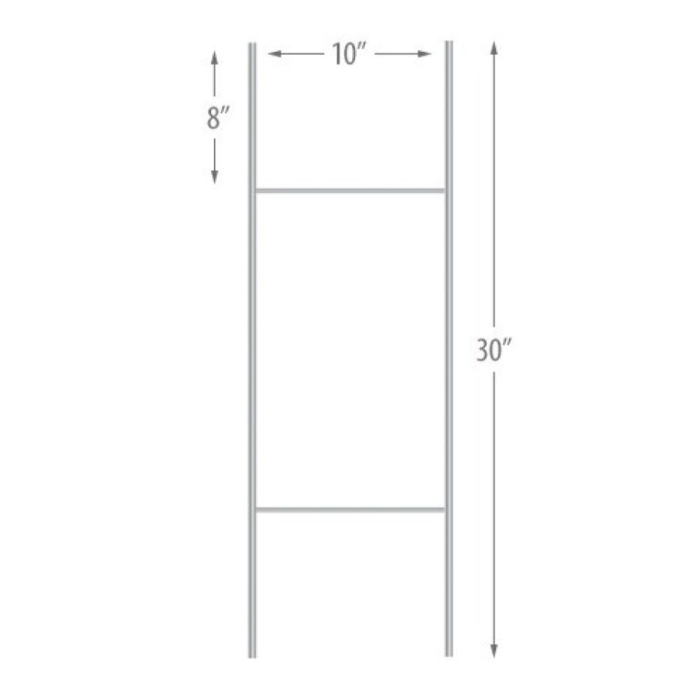 Metal H Stand Frame / Step Stakes | Guelph Signs