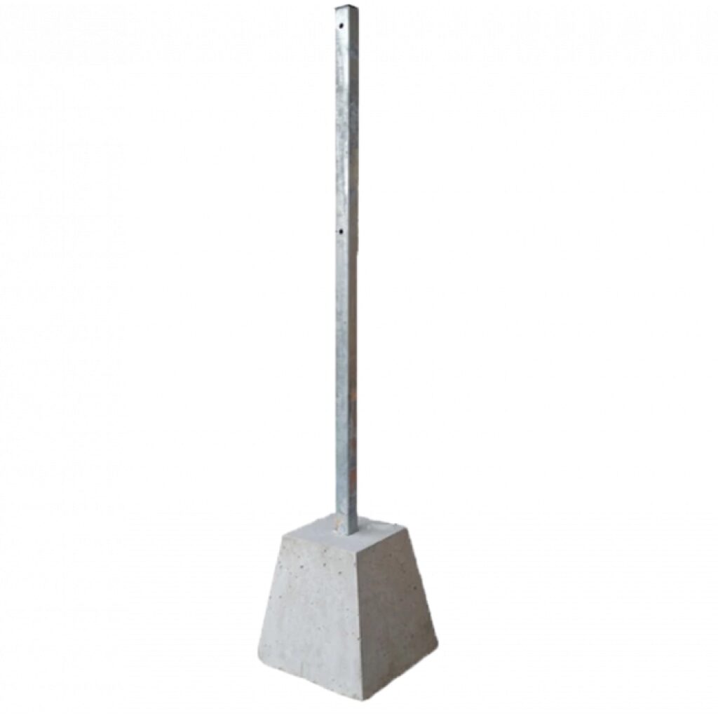 140 lb Concrete Base With 62 inch Sign Post | Guelph Signs